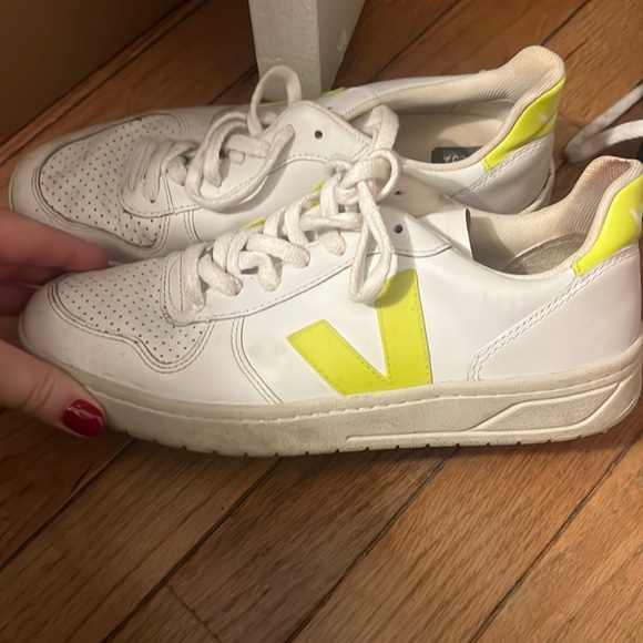 Veja | Shoes | Veja Neon Yellow V Sneakers | Poshmark